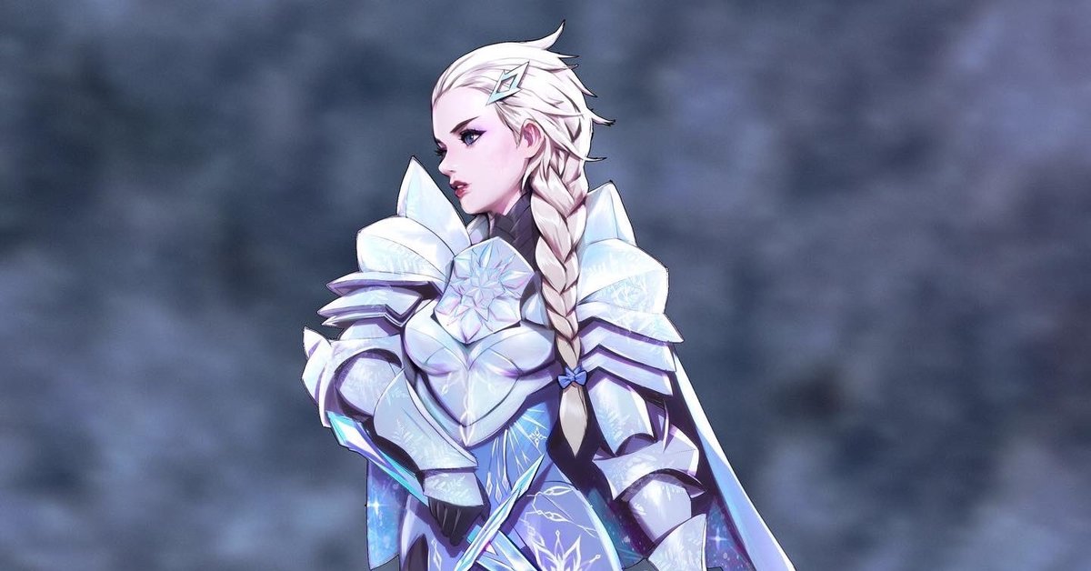 Elsa Frozen knight by Zeronis | Пикабу