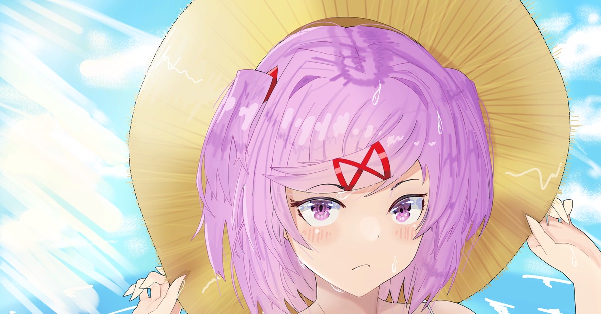 Natsuki at the beach | Пикабу