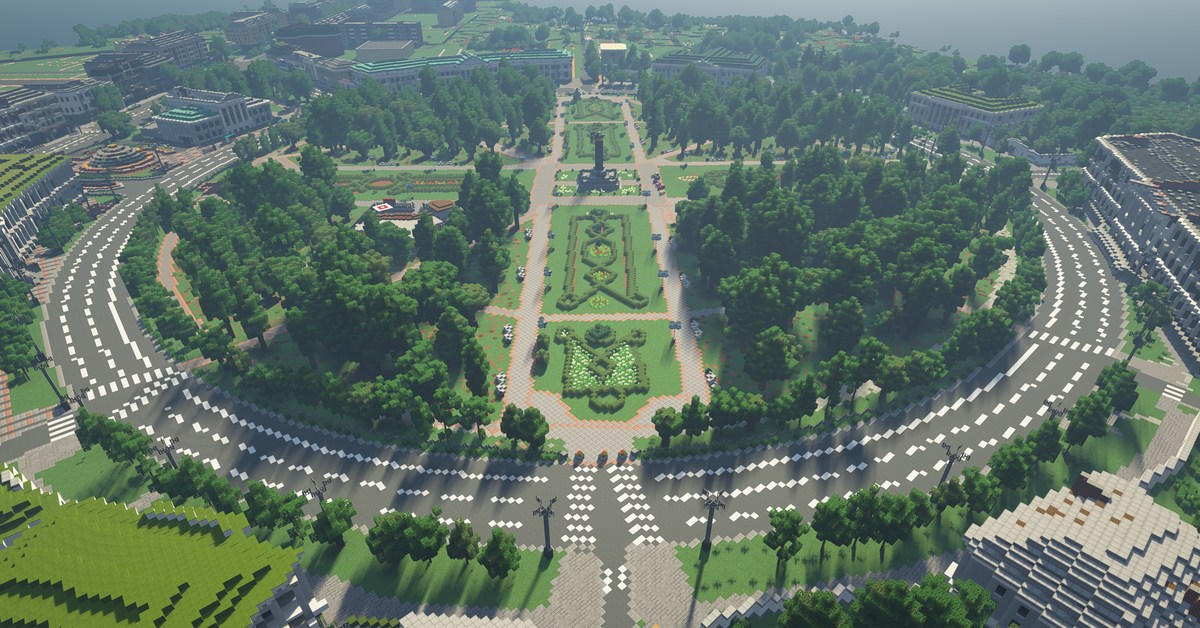 Полтава в Minecraft - 23.09.21 12:40 | Пикабу