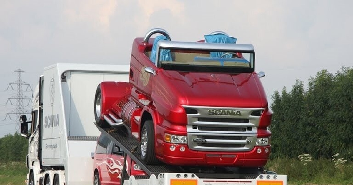 Грузовик- кабриолет Scania R999 “Red Pearl" | Пикабу