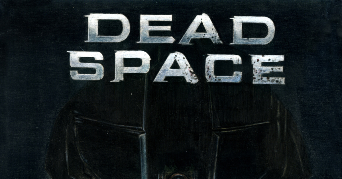 Рисунок цветными карандашами. "Dead Space" | Пикабу