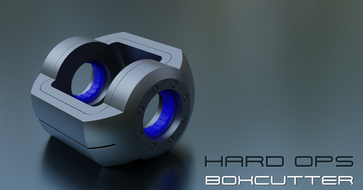 Моя первая работа в стиле Hard Surfase с аддонами Hard Ops и Boxcutter ...