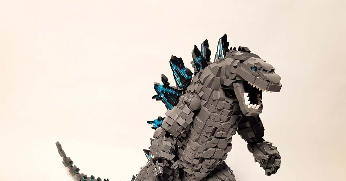 Шикарная Годзилла из Lego | Пикабу