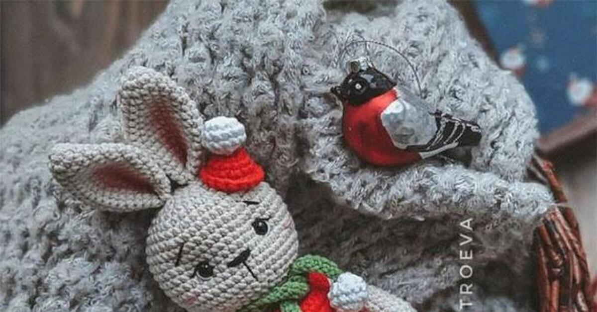 Подборка схем вязания "Новогодние зверюшки" крючком | Пикабу