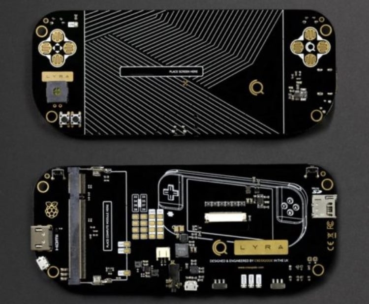 LyRa: портативная игровая консоль на Raspberry Pi CM3L | Пикабу