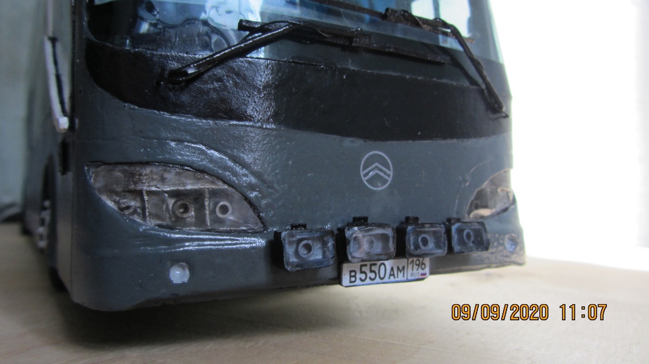 Модель автобуса Golden Dragon xml 6129 в 1:24 [Часть 3] - 12.07.21 05: ...