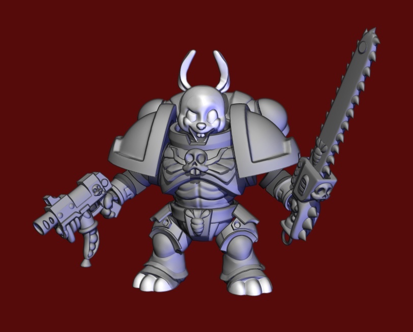 WIP Warhammer Rabbits - шуточный сквадик из кроликов в 41 тысячелетии ...