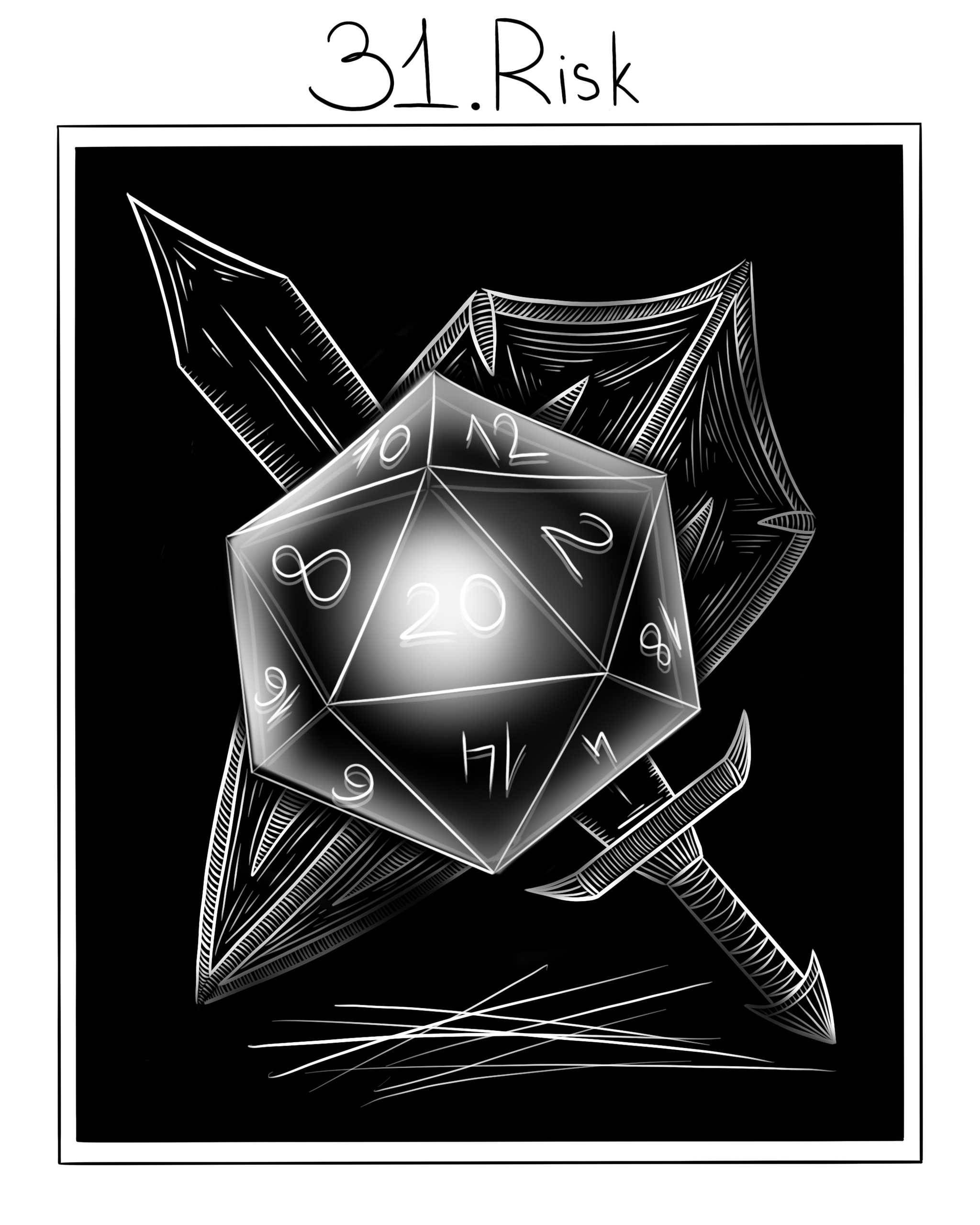 Inktober 2021, day 31, risk - 31.10.21 21:03 | Пикабу