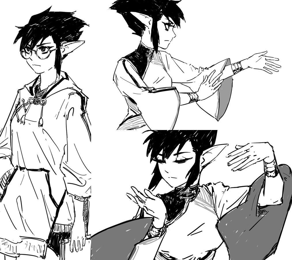 Fantasy Sketches by Kan Liu | Пикабу