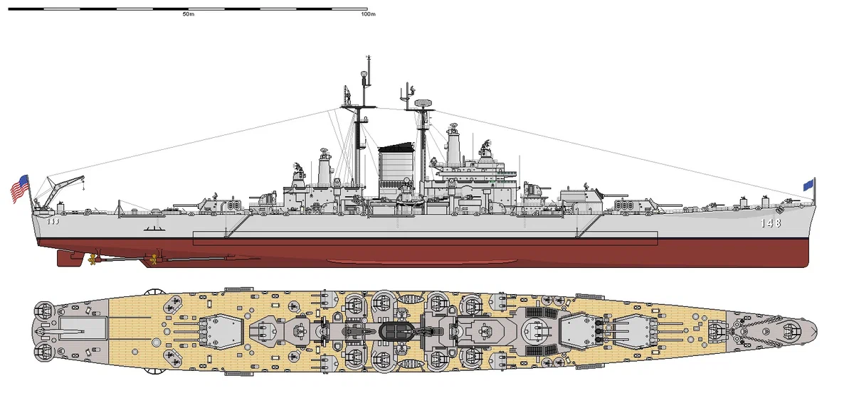 История создания американских тяжёлых крейсеров типа Des Moines - 12.07 ...