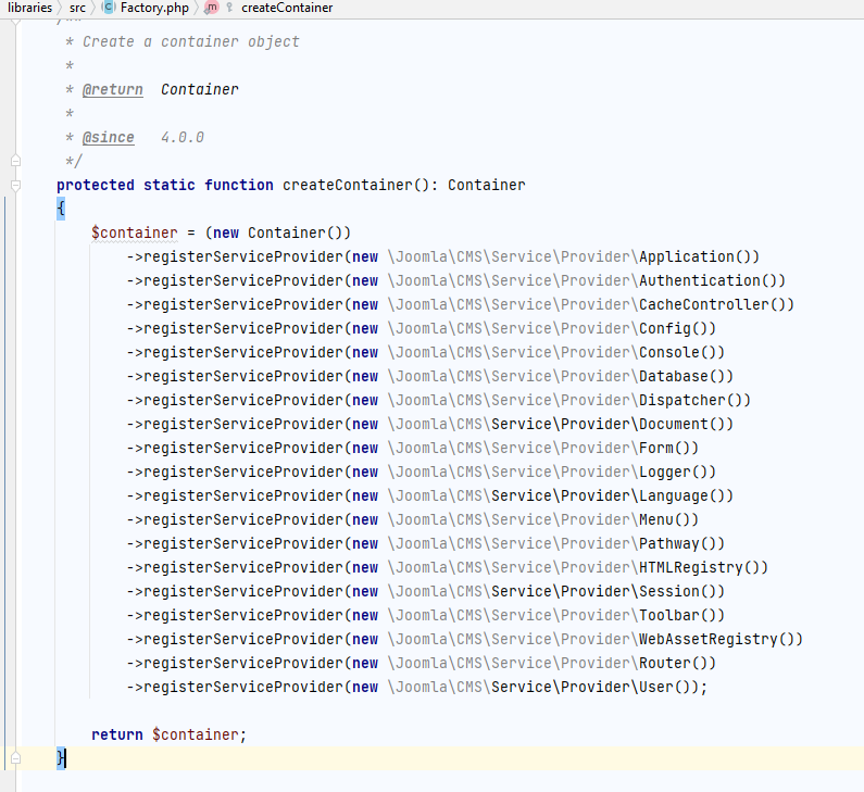 Dependency Injection Containers (DI контейнеры) в Joomla 4 | Пикабу