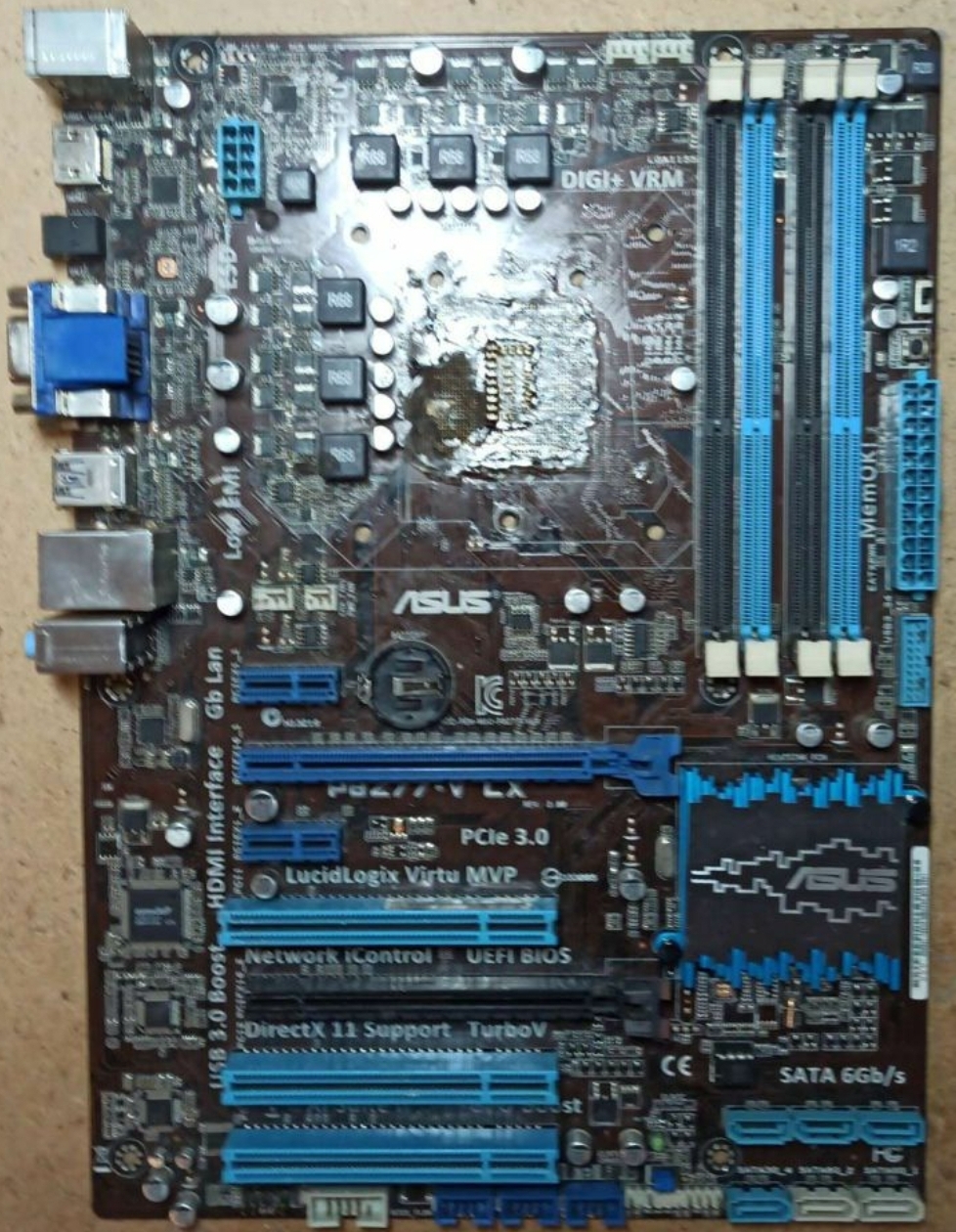 Ремонт Asus P8Z77-V LX (Слабоумие и отвага) | Пикабу