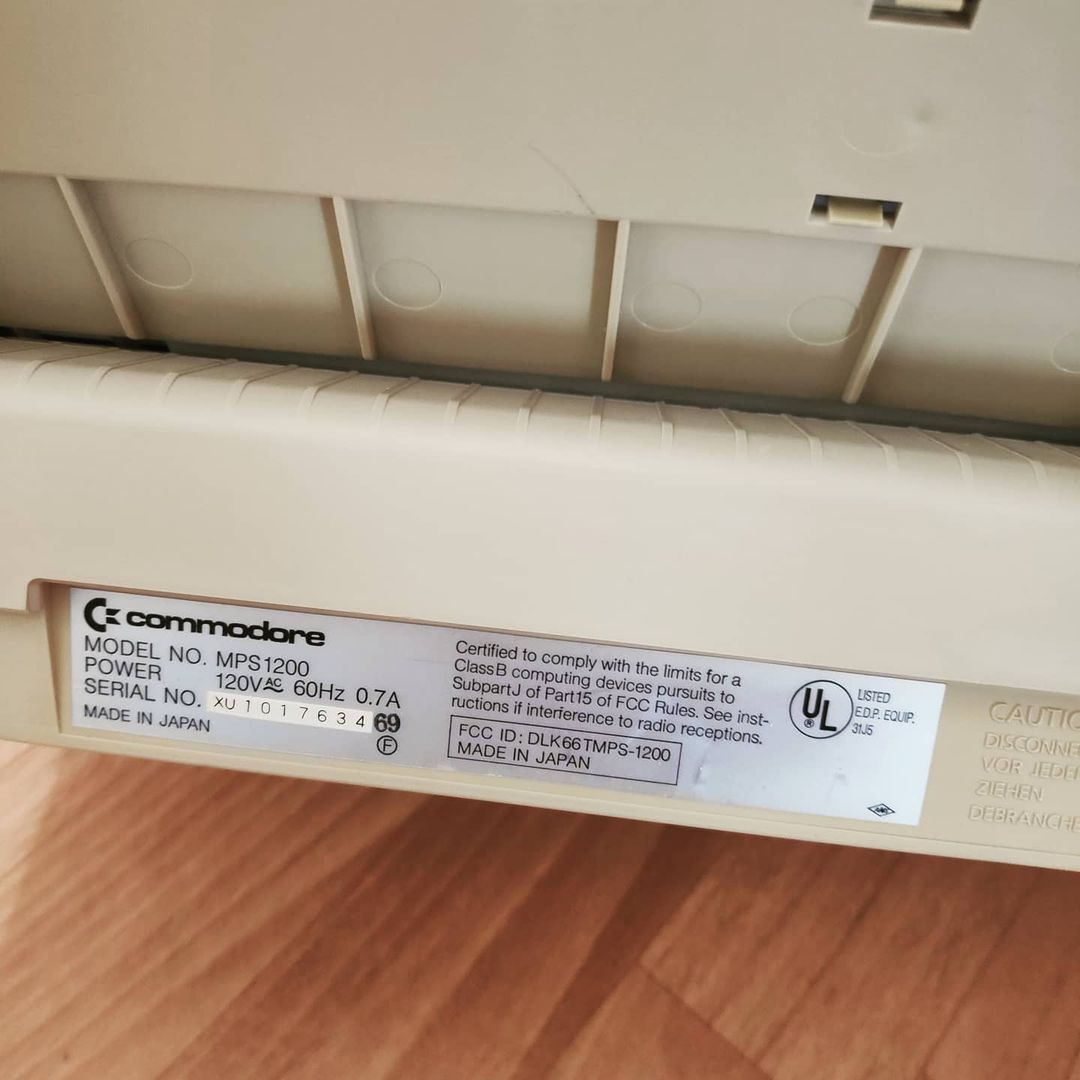 Commodore MPS-1200 | Пикабу