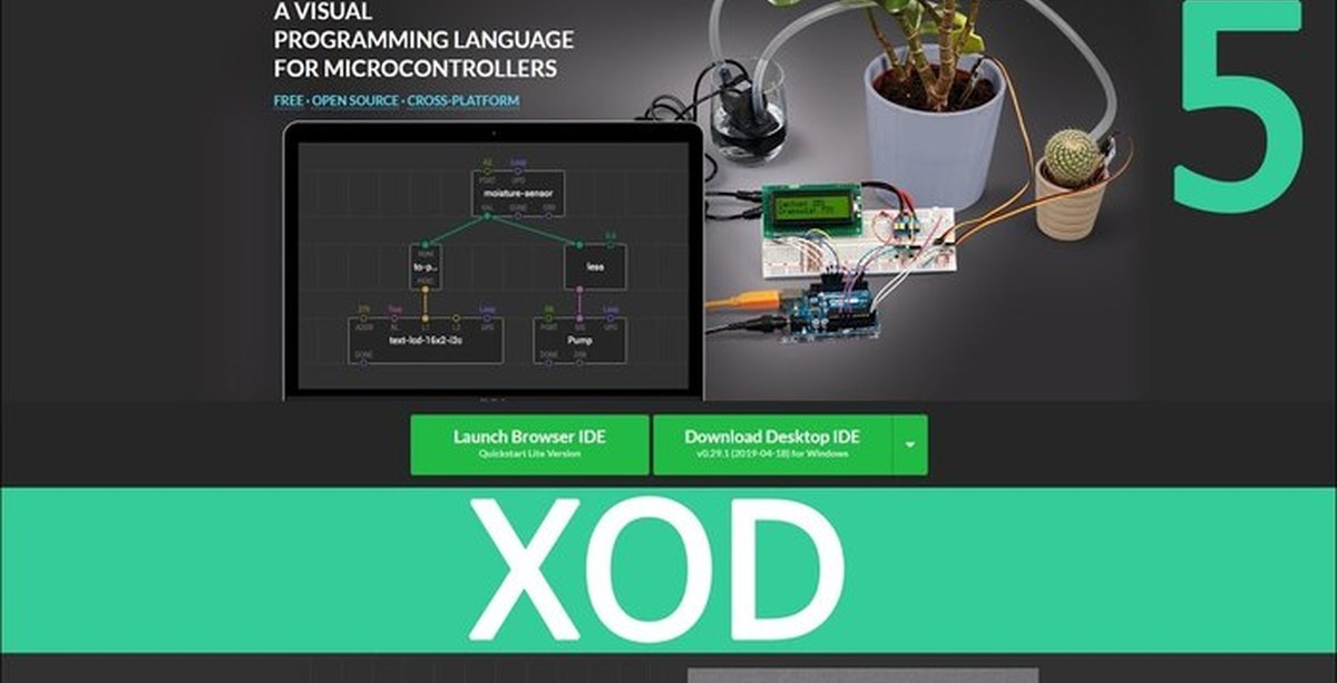 Мой пятый урок по XOD IDE. Экран LCD 1602 I2C и простая метеостанция ...