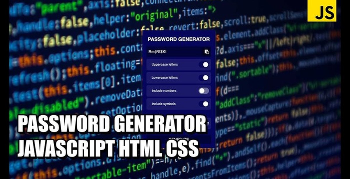 Генератор паролей Javascript Html Css Password Generator Пикабу