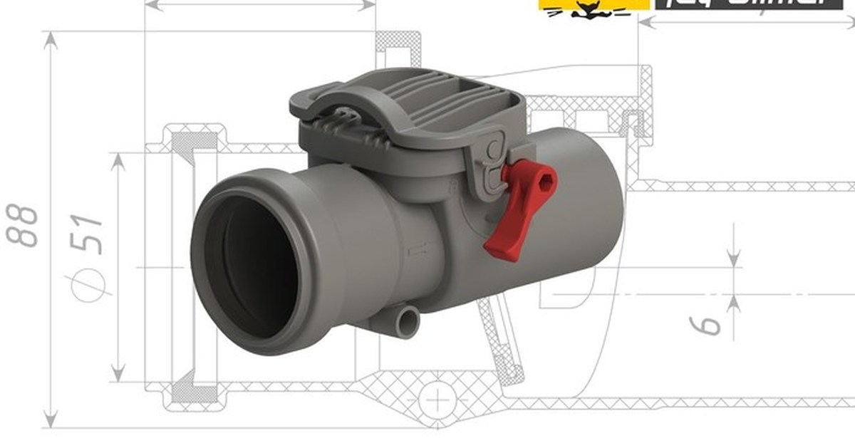 Нужное в сантехнике - Канализационный обратный клапан | Пикабу