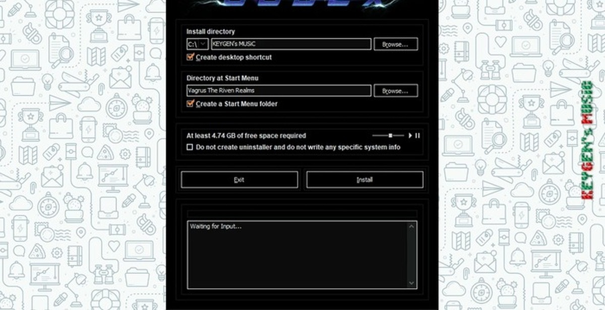 CODEX - Vagrus The Riven Realms Installer [KEYGEN MUSiC] - 01.03.22 06: ...